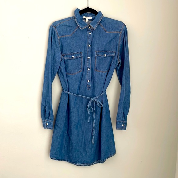 Springfield | Dresses | Springfield Shirt Denim Dress Size S | Poshmark